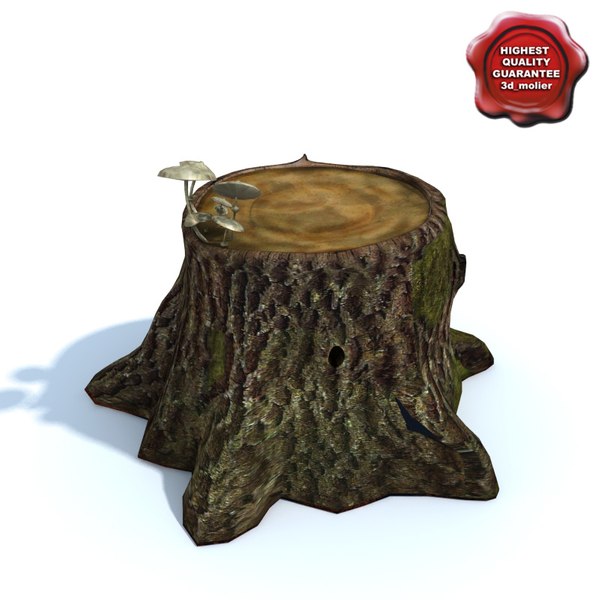 3d old stump model