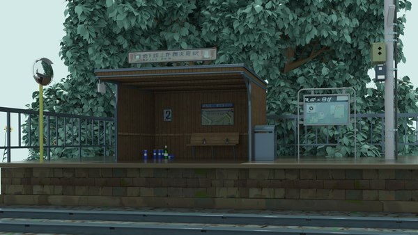 Railway Station OBJ Models for Download | TurboSquid