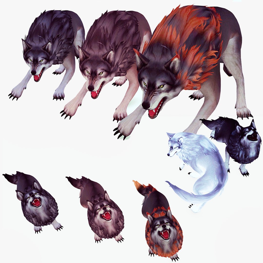 Anime Wolf Pack Drawing