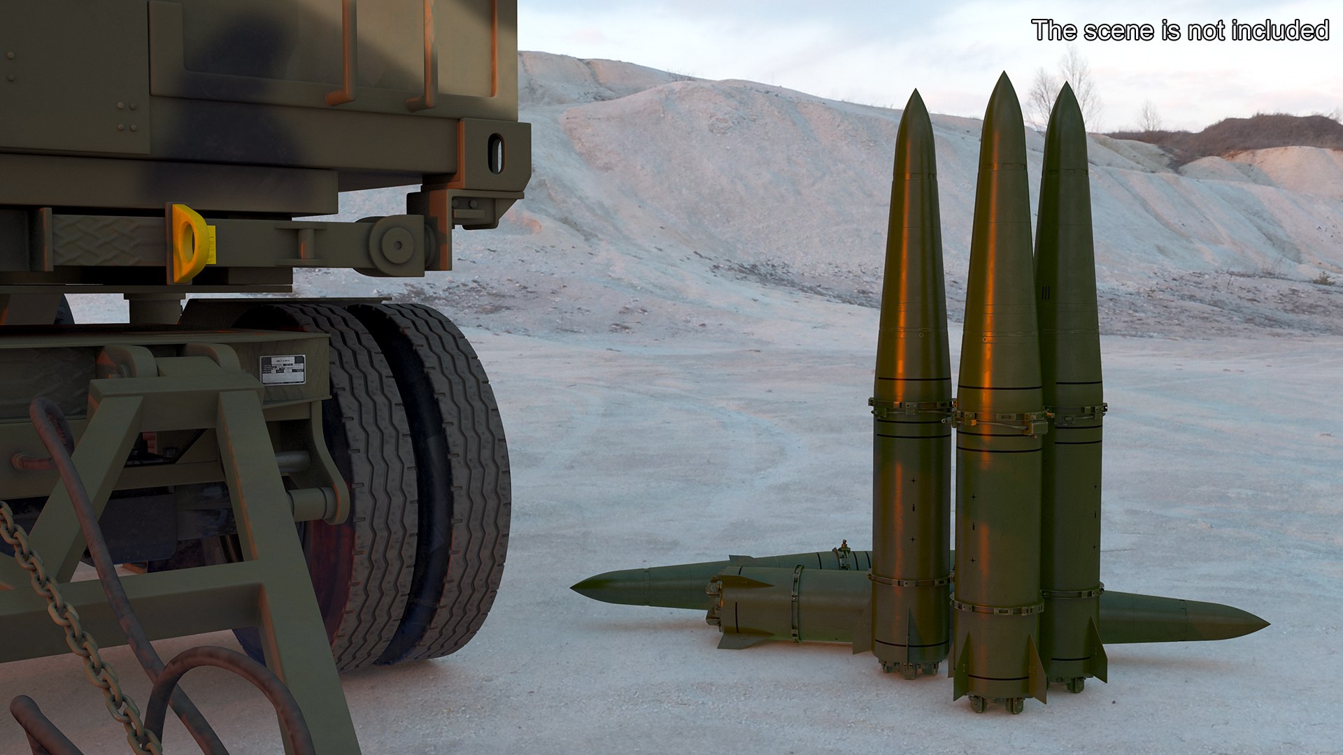 Russian Ballistic Missile 9M723 Iskander 3D Model - TurboSquid 2217098