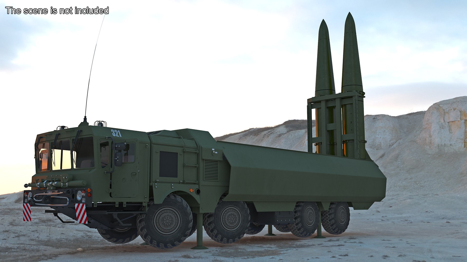 Russian Ballistic Missile 9M723 Iskander 3D Model - TurboSquid 2217098
