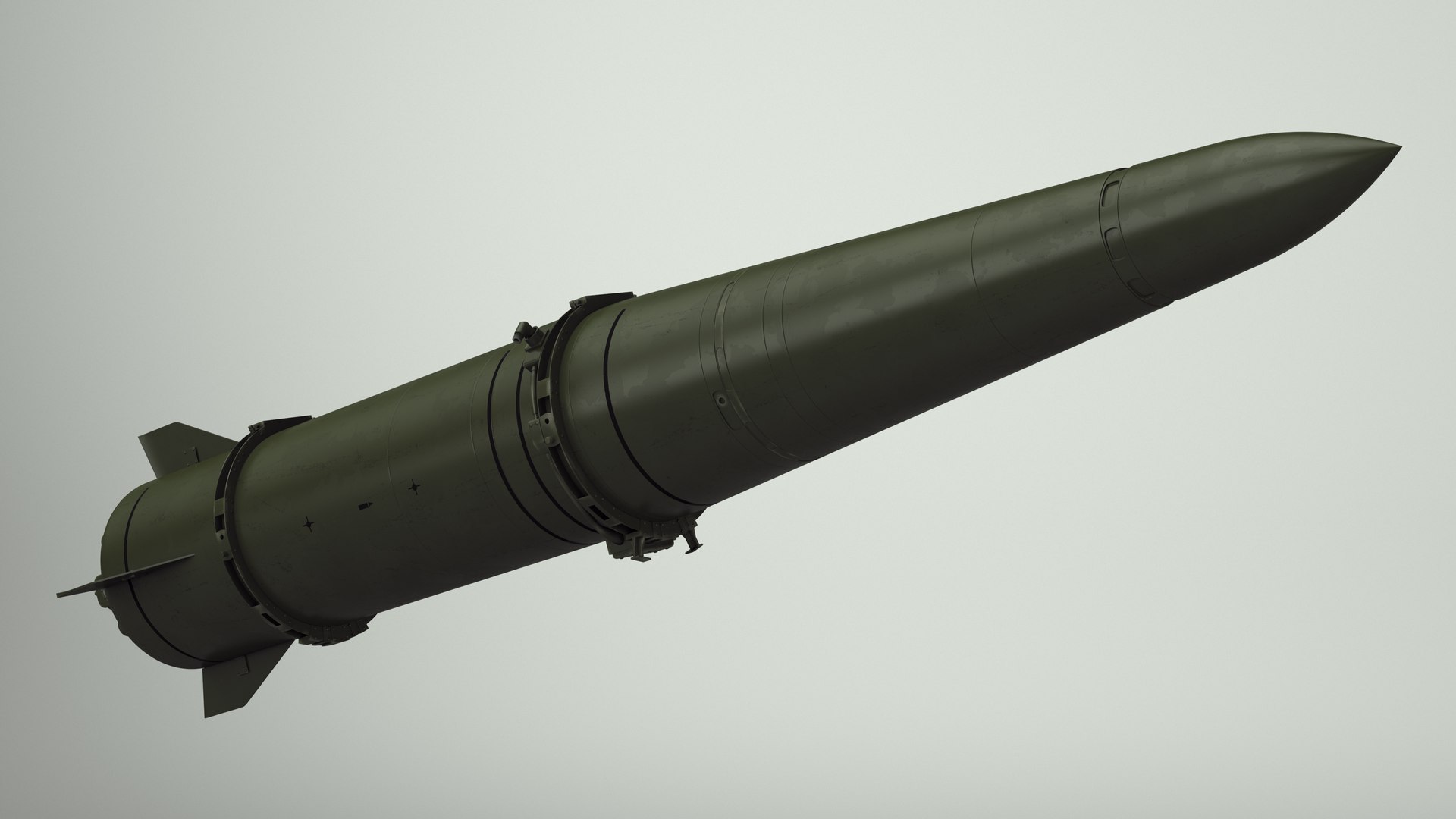 Russian Ballistic Missile 9M723 Iskander 3D Model - TurboSquid 2217098