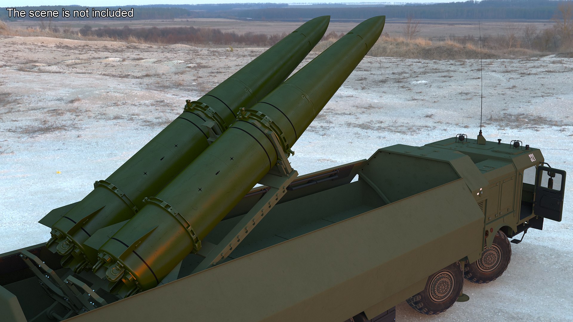 Russian Ballistic Missile 9M723 Iskander 3D Model - TurboSquid 2217098
