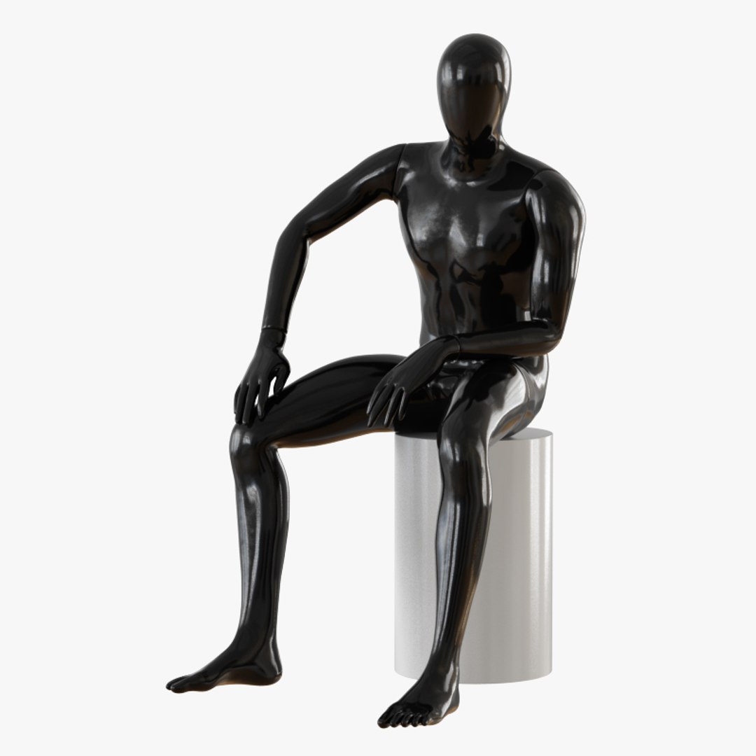 3D Faceless Male Mannequin - TurboSquid 1353493