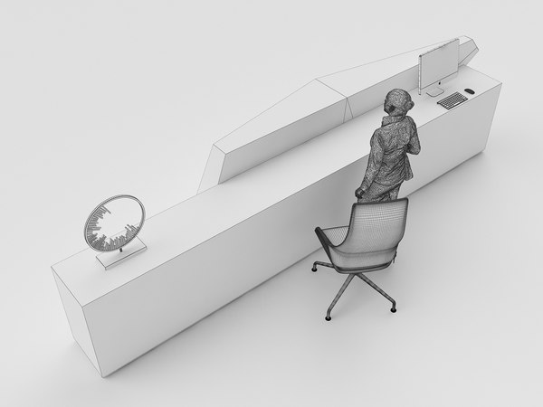 Reception Desk - 053 3D 모델 - TurboSquid 1994230