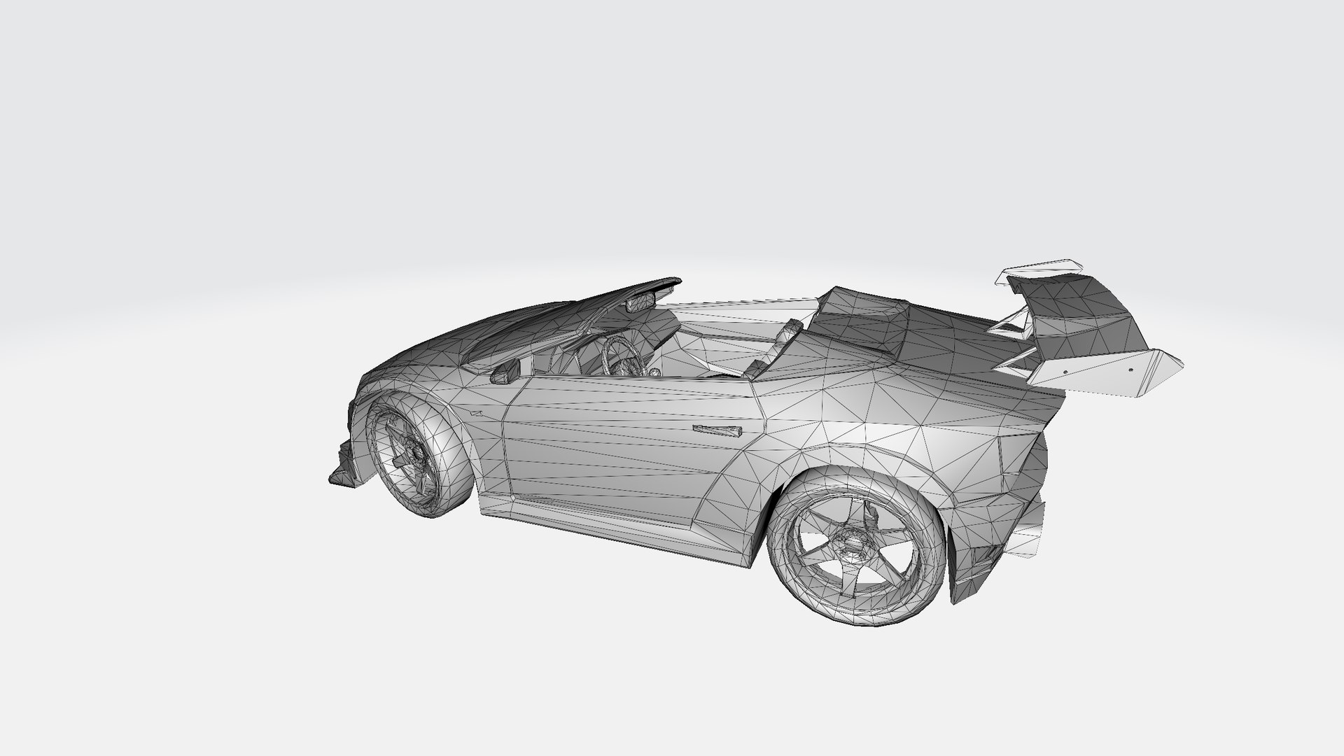 3D Shift Race Gray Car - TurboSquid 1504134