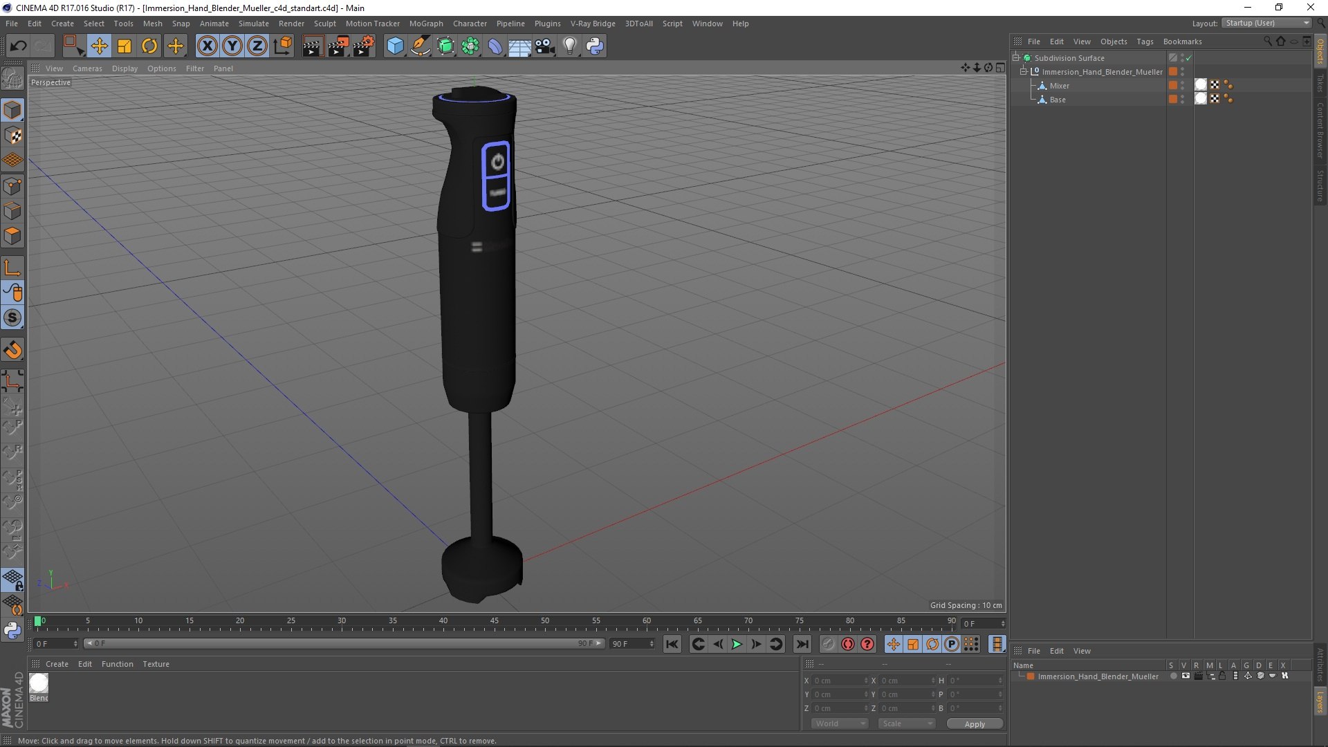 Immersion Hand Blender Mueller 3D model - TurboSquid 2161858