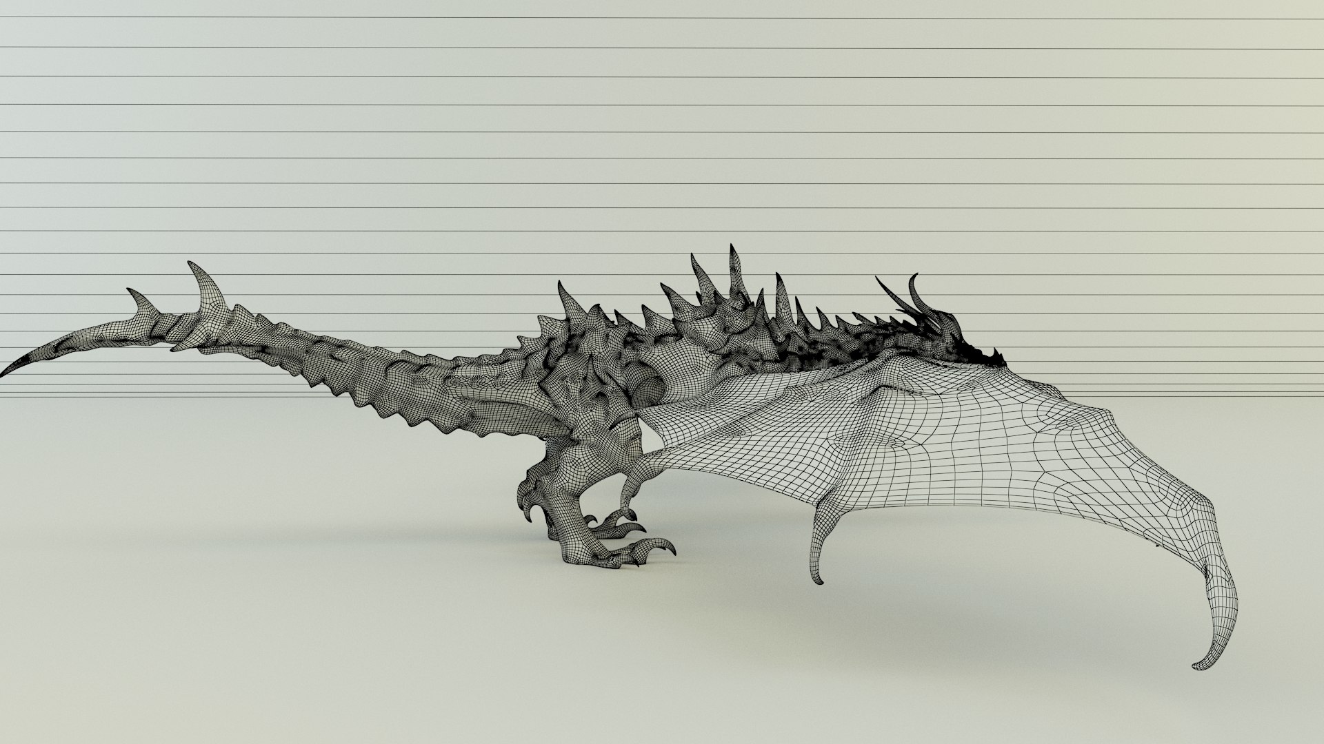 3D Model Big Dragon Model - TurboSquid 2267250