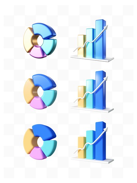 modelo 3d Data chart Rising - TurboSquid 2035706