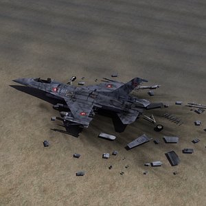 3D Aircraft Crashed Models - Browse & Download Formats - TurboSquid