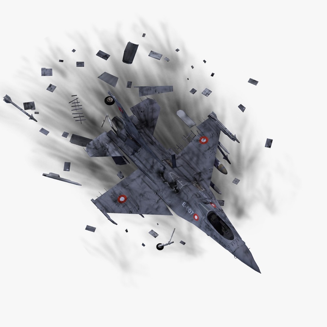 Fighter Jet Wreckage 3d Max