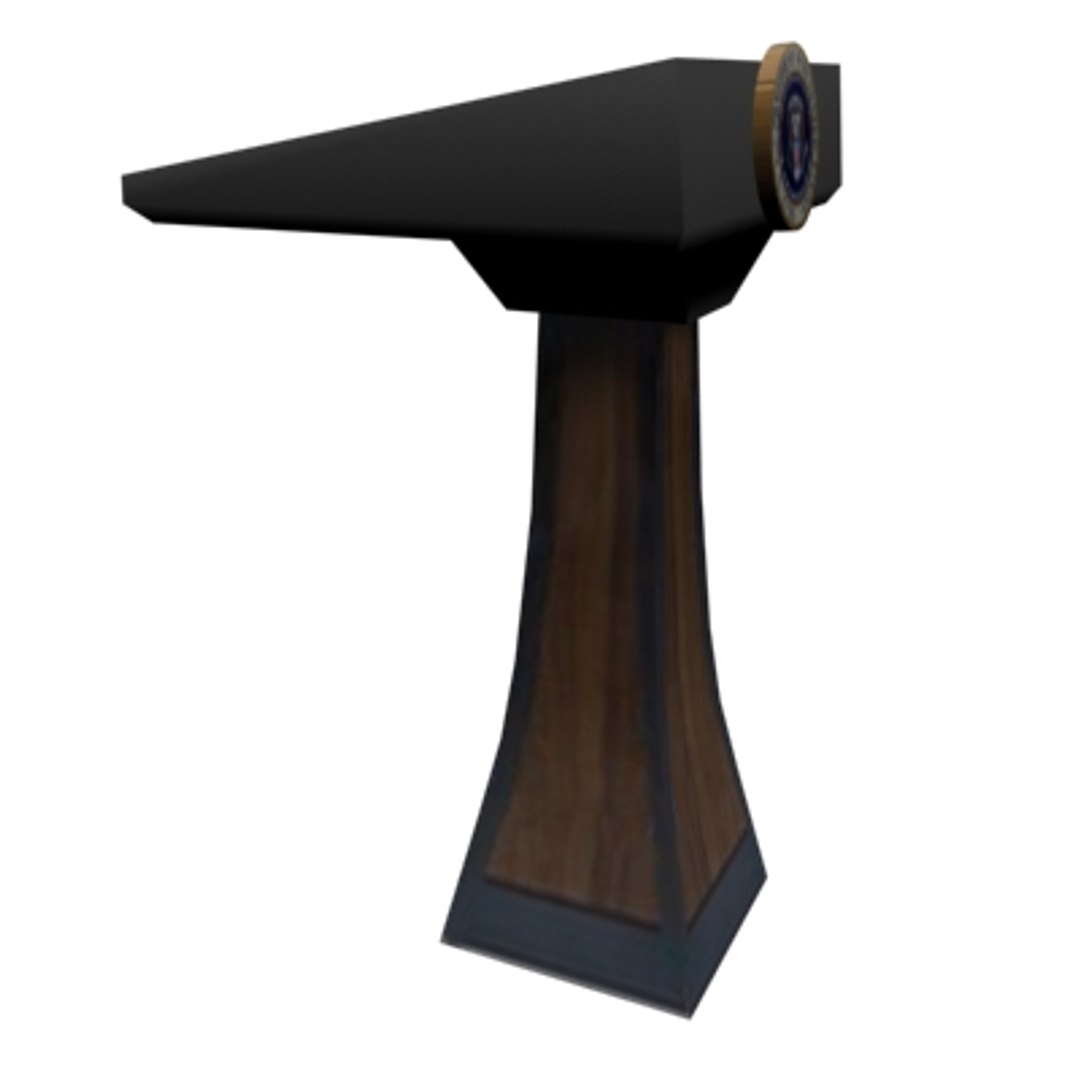 Presidential Podium 3d Max