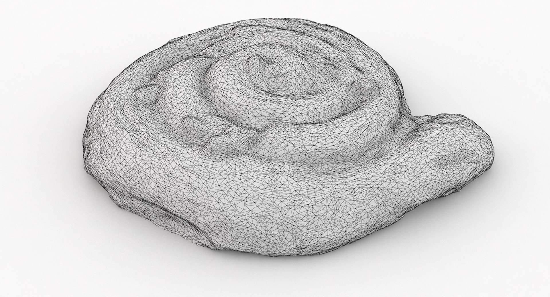 3D Scan Cinnamon Bun Model - TurboSquid 1259078