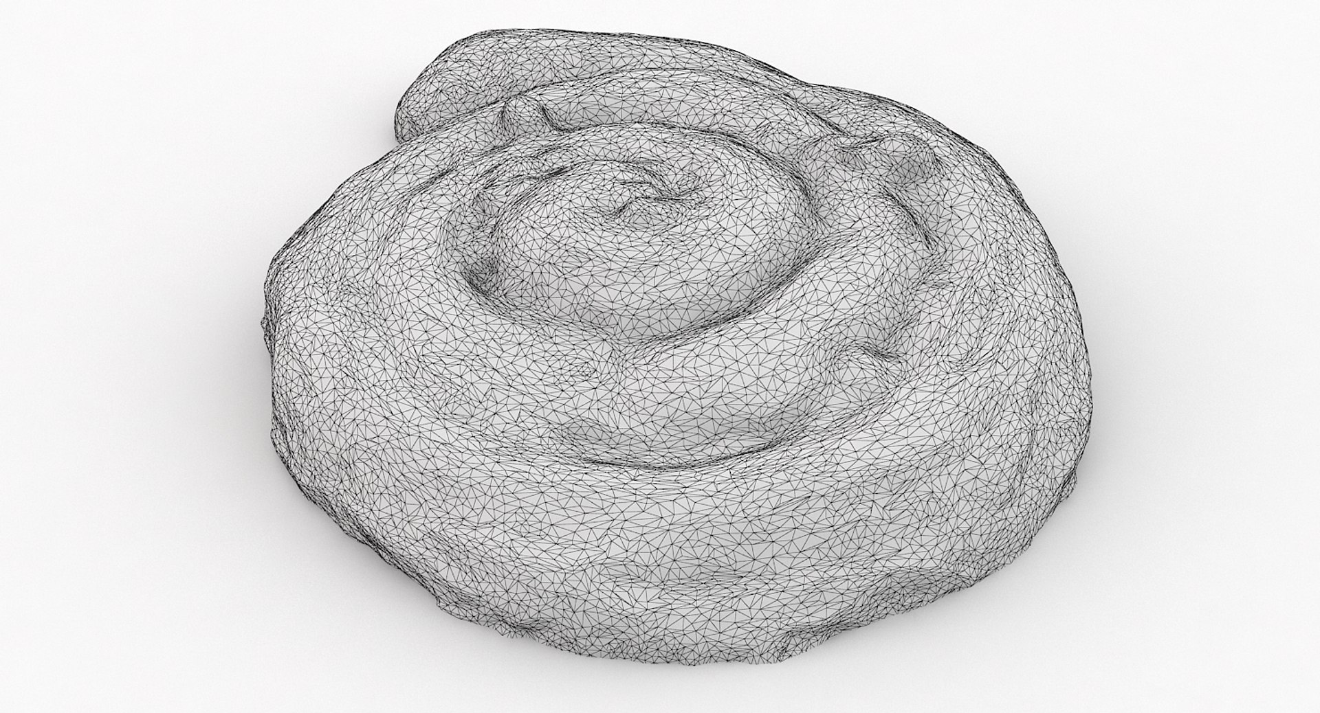 3D Scan Cinnamon Bun Model - TurboSquid 1259078