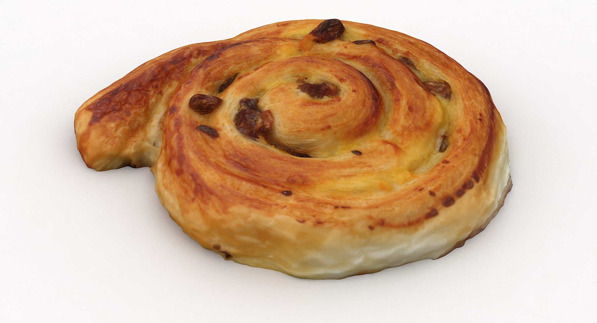 3D Scan Cinnamon Bun Model - TurboSquid 1259078