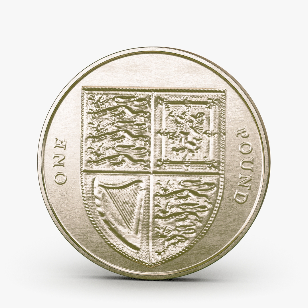 3d Pound Coin Model