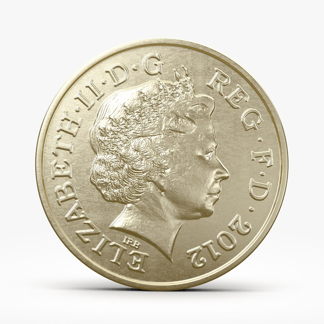 3d Pound Coin Model