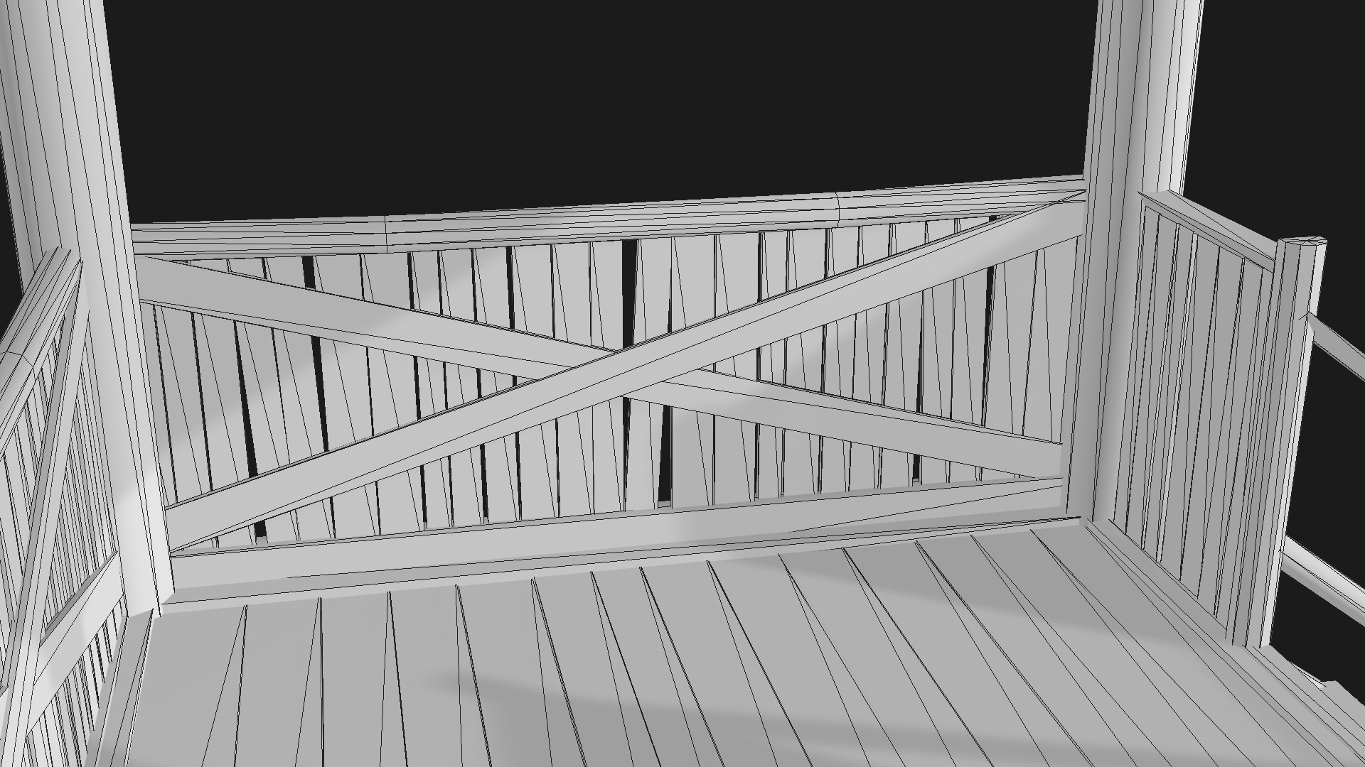 viking guard tower medieval fantasy 3d fbx