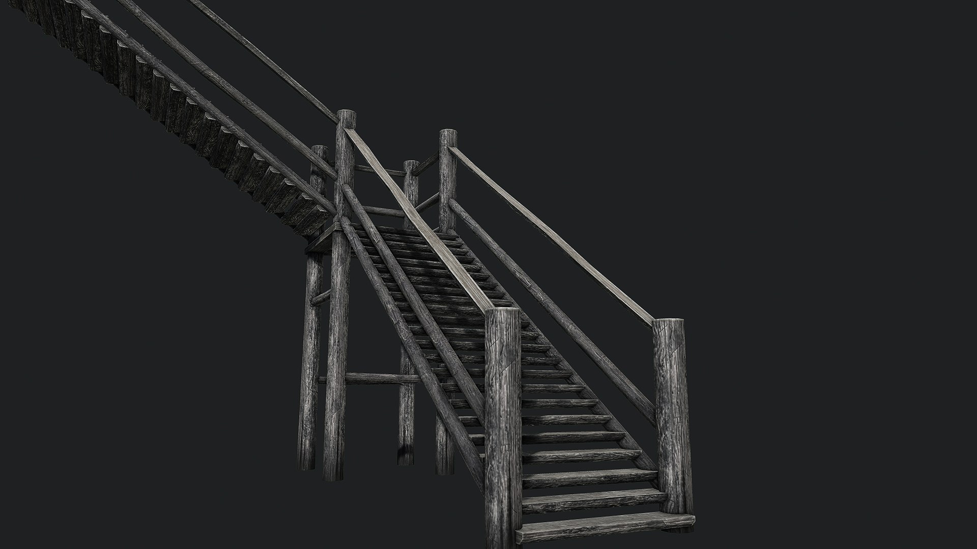 viking guard tower medieval fantasy 3d fbx