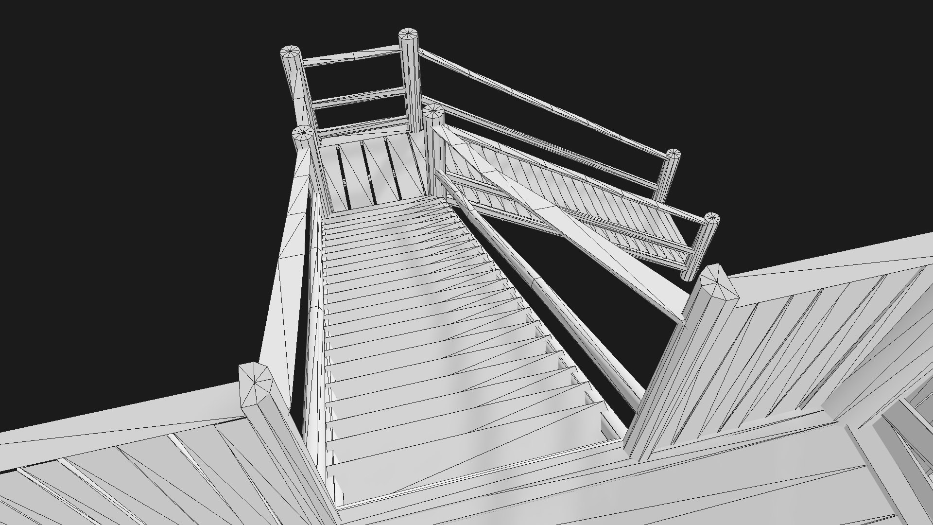 viking guard tower medieval fantasy 3d fbx