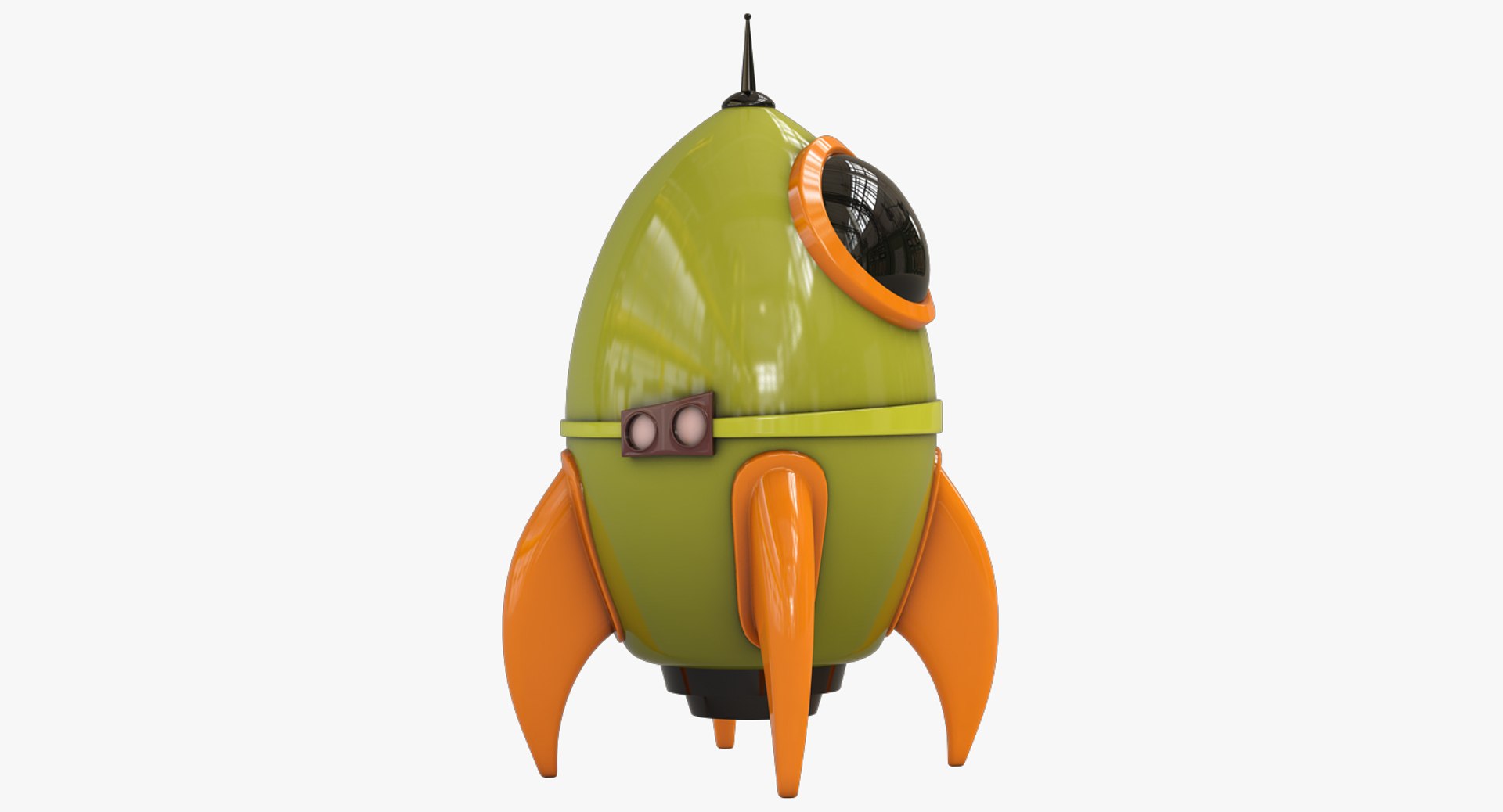 Cartoon rocket 3D model - TurboSquid 1370546