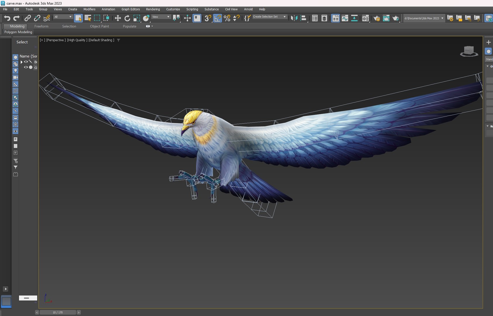 Eagle Rigged Animated Low Poly 3D Model - TurboSquid 2518025