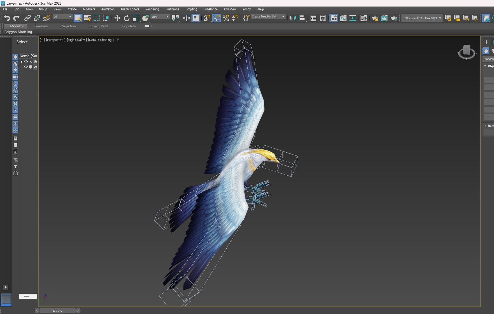 Eagle Rigged Animated Low Poly 3D Model - TurboSquid 2518025