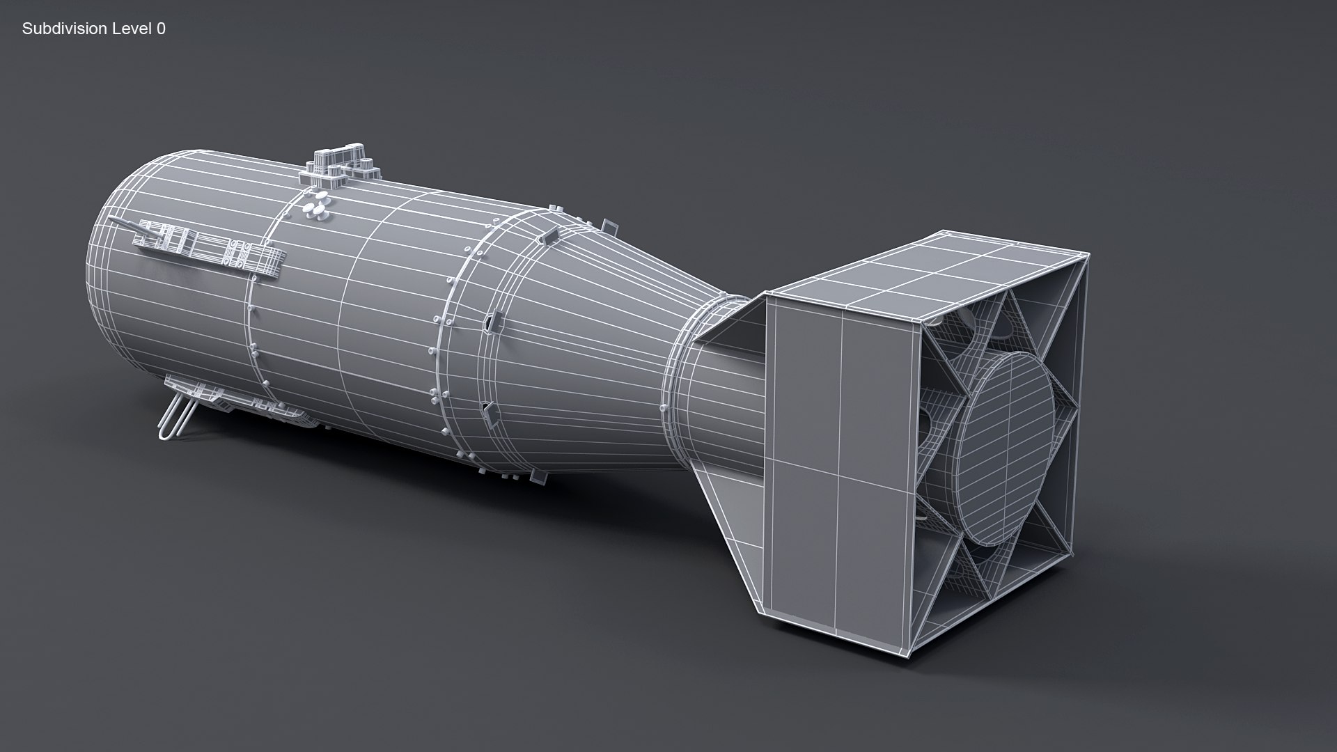 3D Fallout Shelter And Little Boy Atomic Bomb Model - TurboSquid 1990468