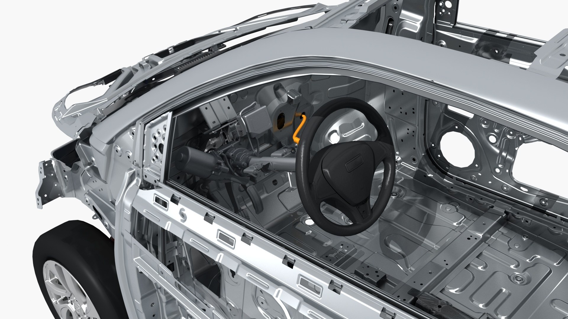 Mini Electric Car Chassis Frame X-Ray 3D Model - TurboSquid 2373954