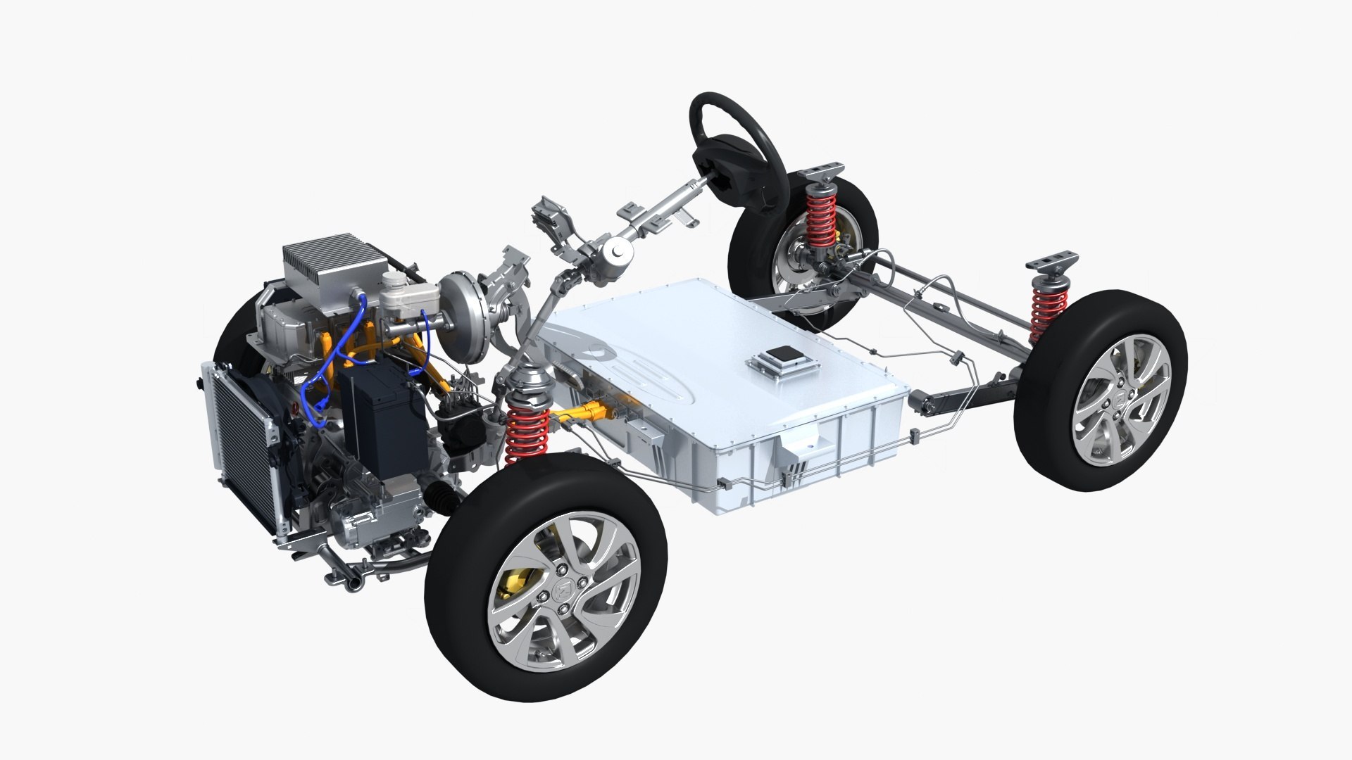 Mini Electric Car Chassis Frame X-Ray 3D Model - TurboSquid 2373954