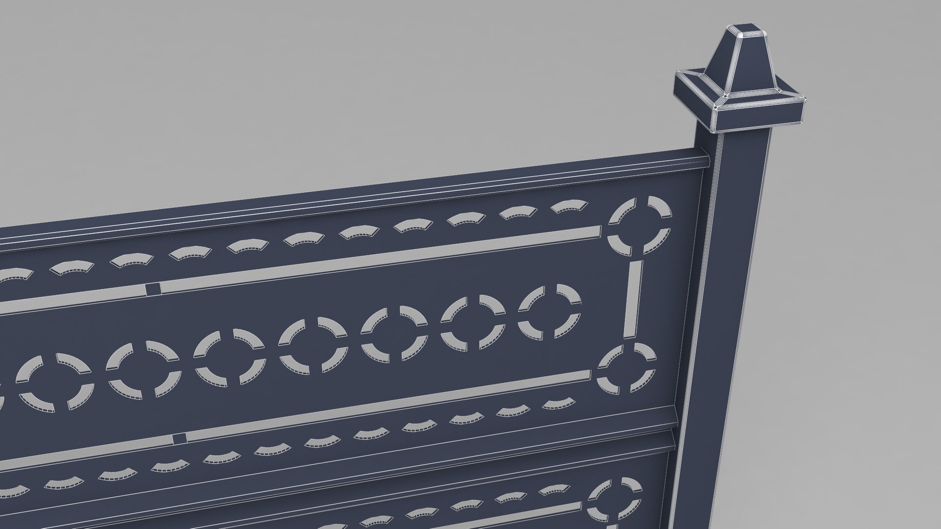 Railing Garden City Model - TurboSquid 1606276