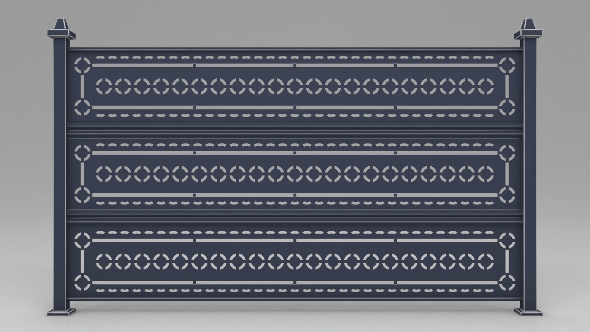 Railing Garden City Model - TurboSquid 1606276