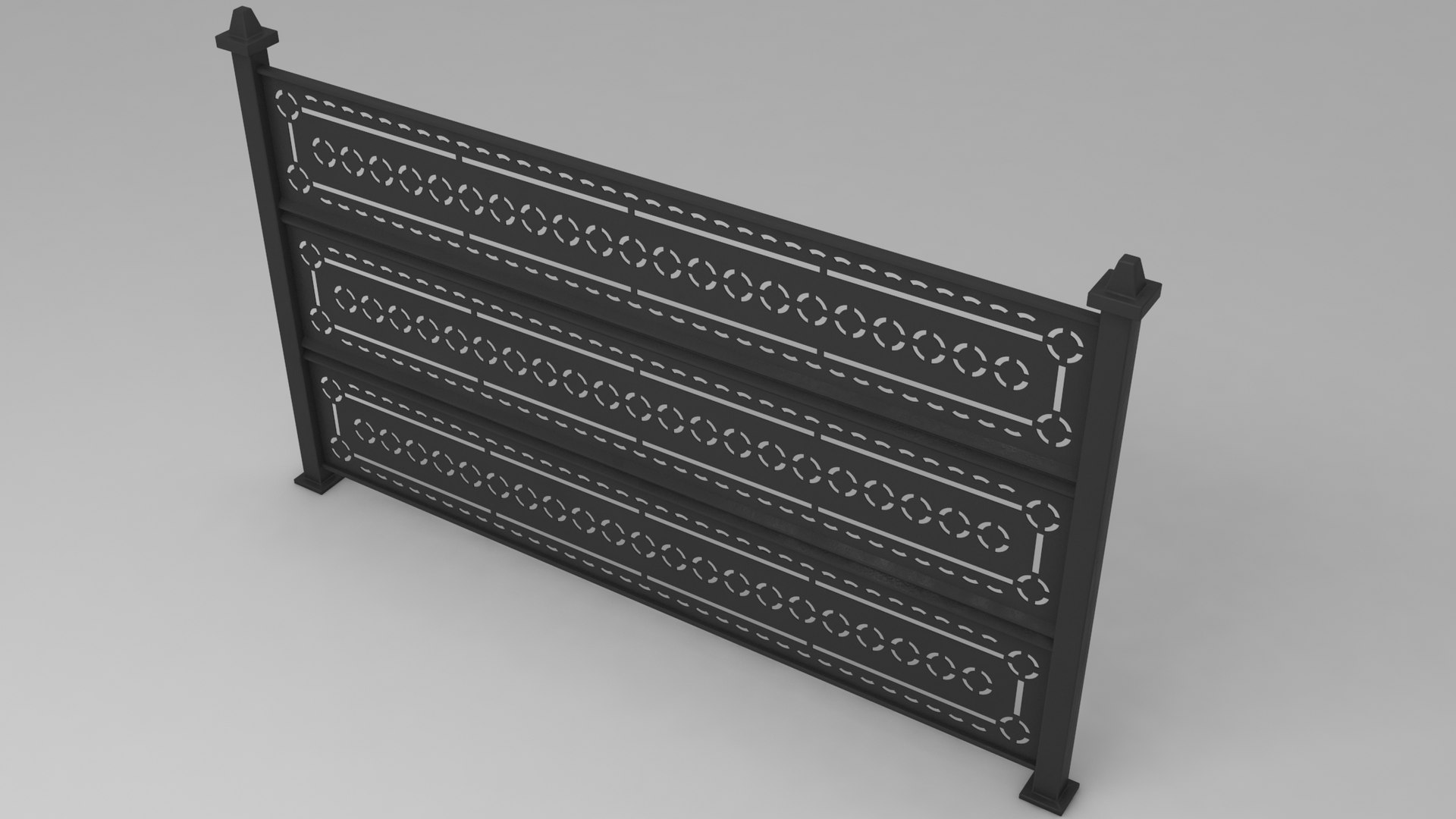 Railing Garden City Model - TurboSquid 1606276
