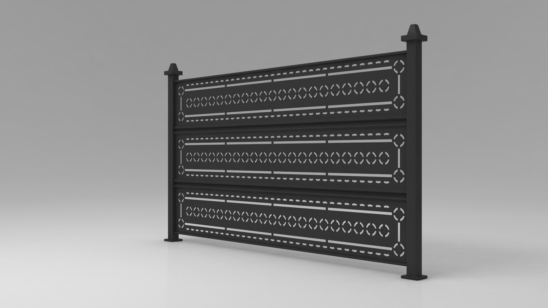 Railing Garden City Model - TurboSquid 1606276
