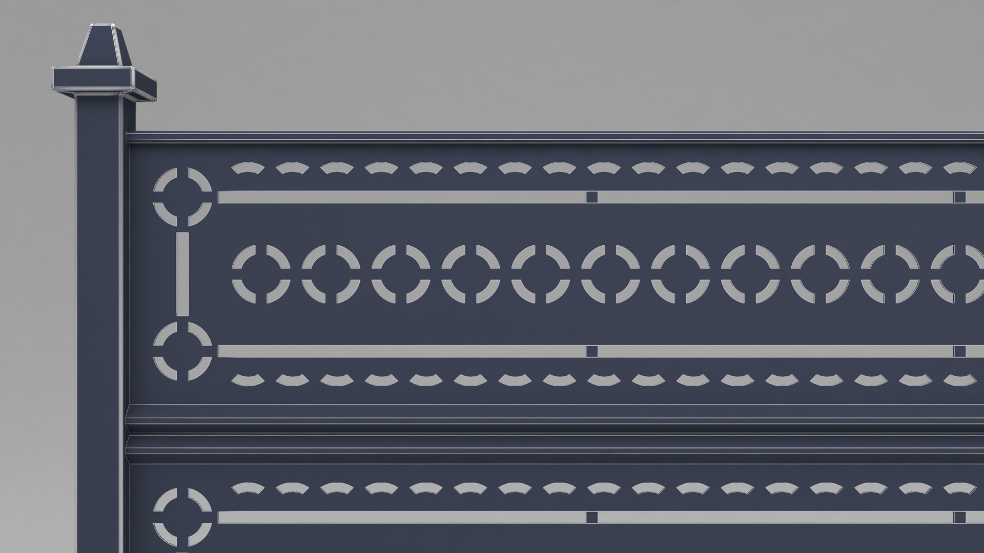 Railing Garden City Model - TurboSquid 1606276