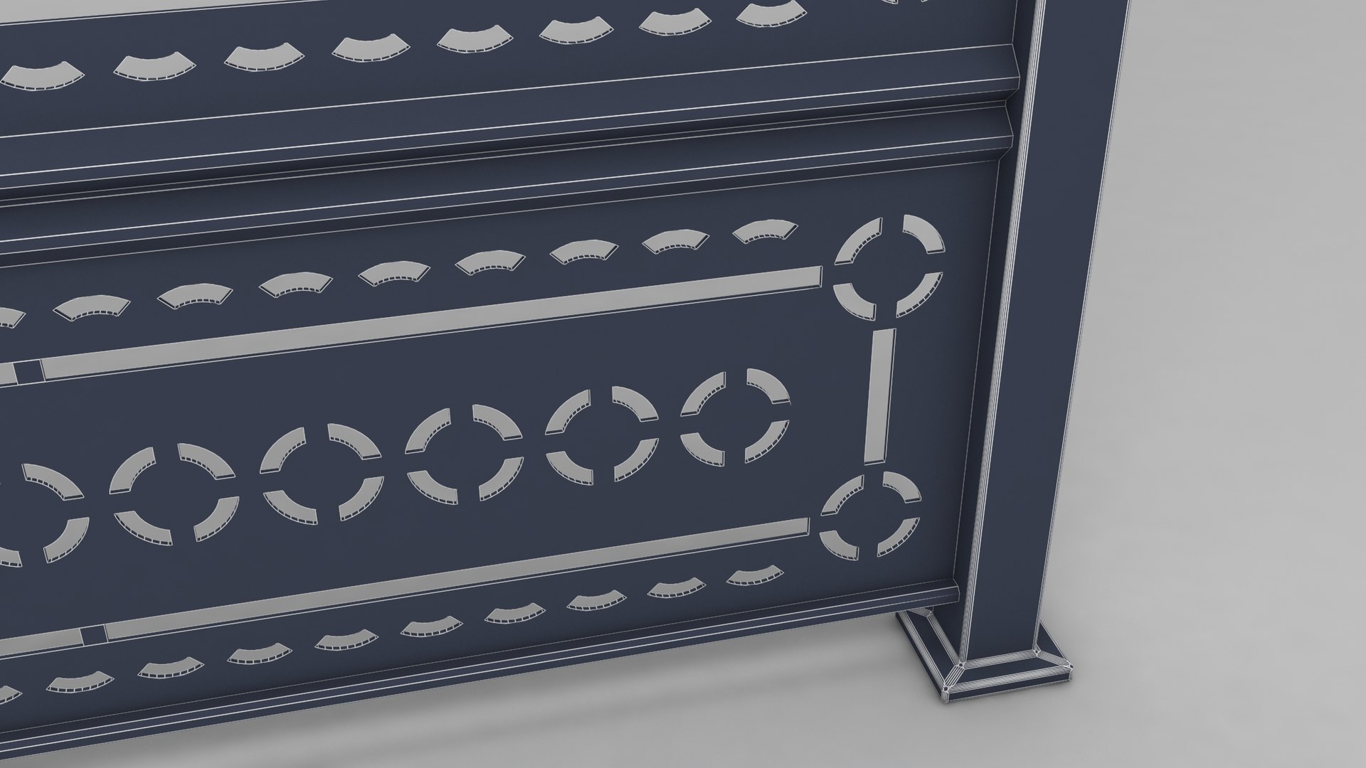 Railing Garden City Model - TurboSquid 1606276