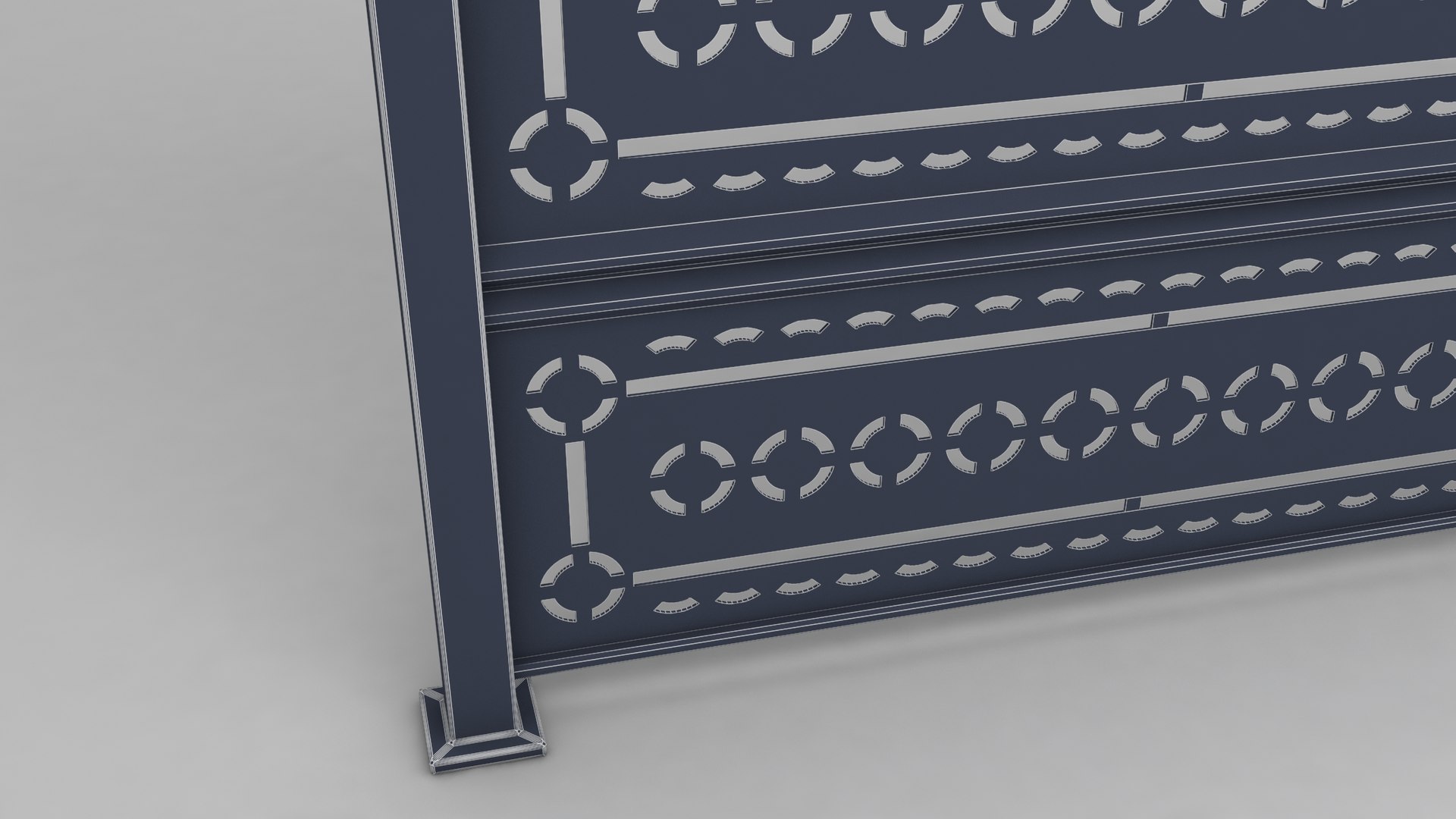 Railing Garden City Model - TurboSquid 1606276