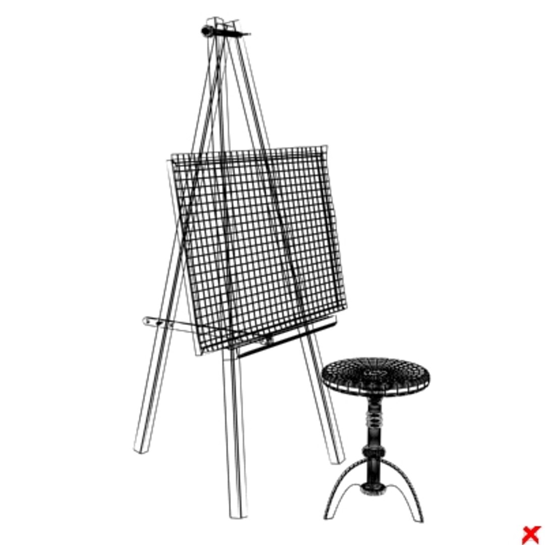 3d Easel Model