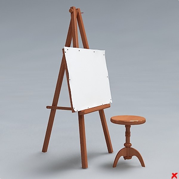 3d easel model