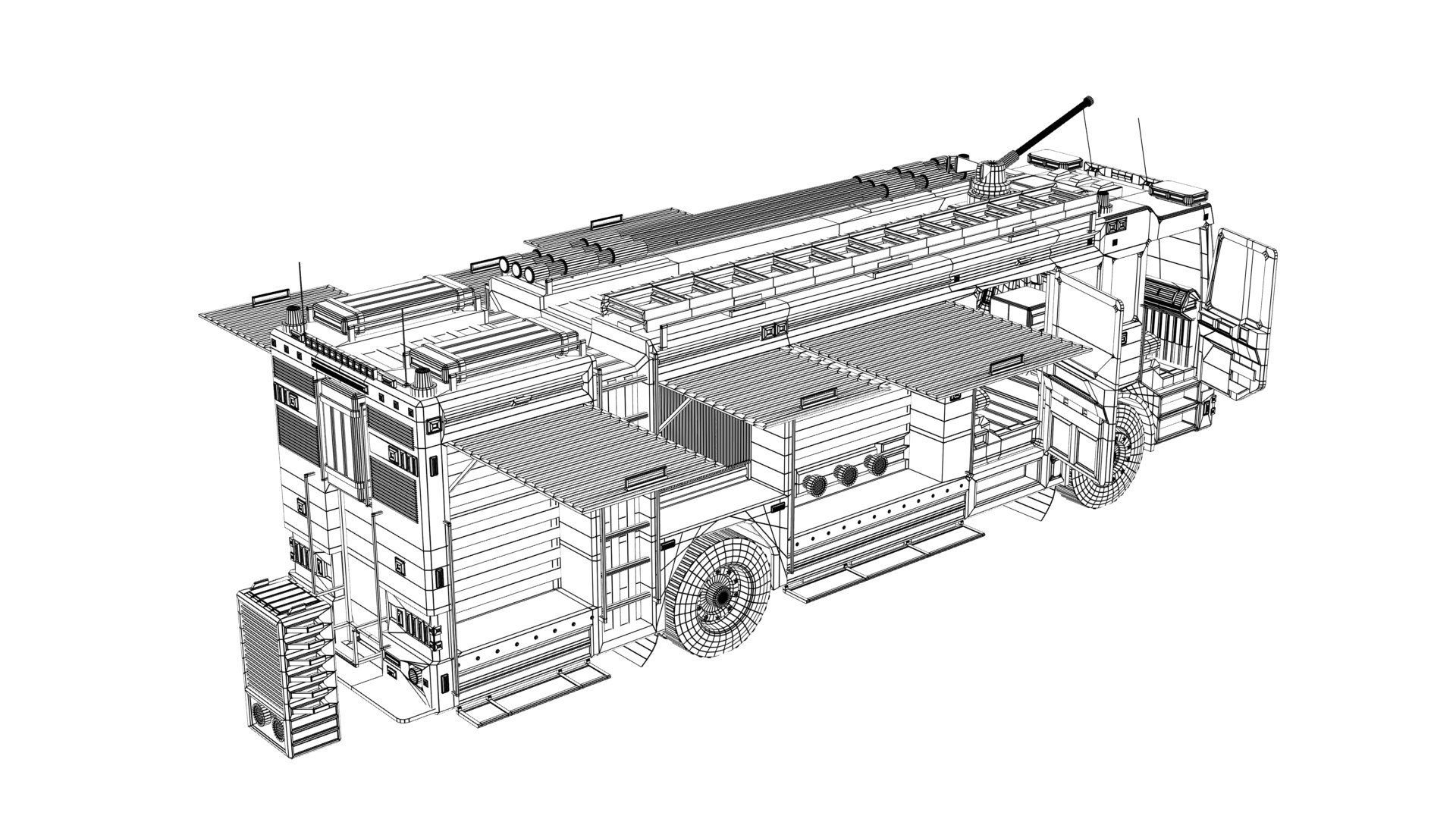 Euro Fire Truck Emergency Unit 3D Model - TurboSquid 1721451