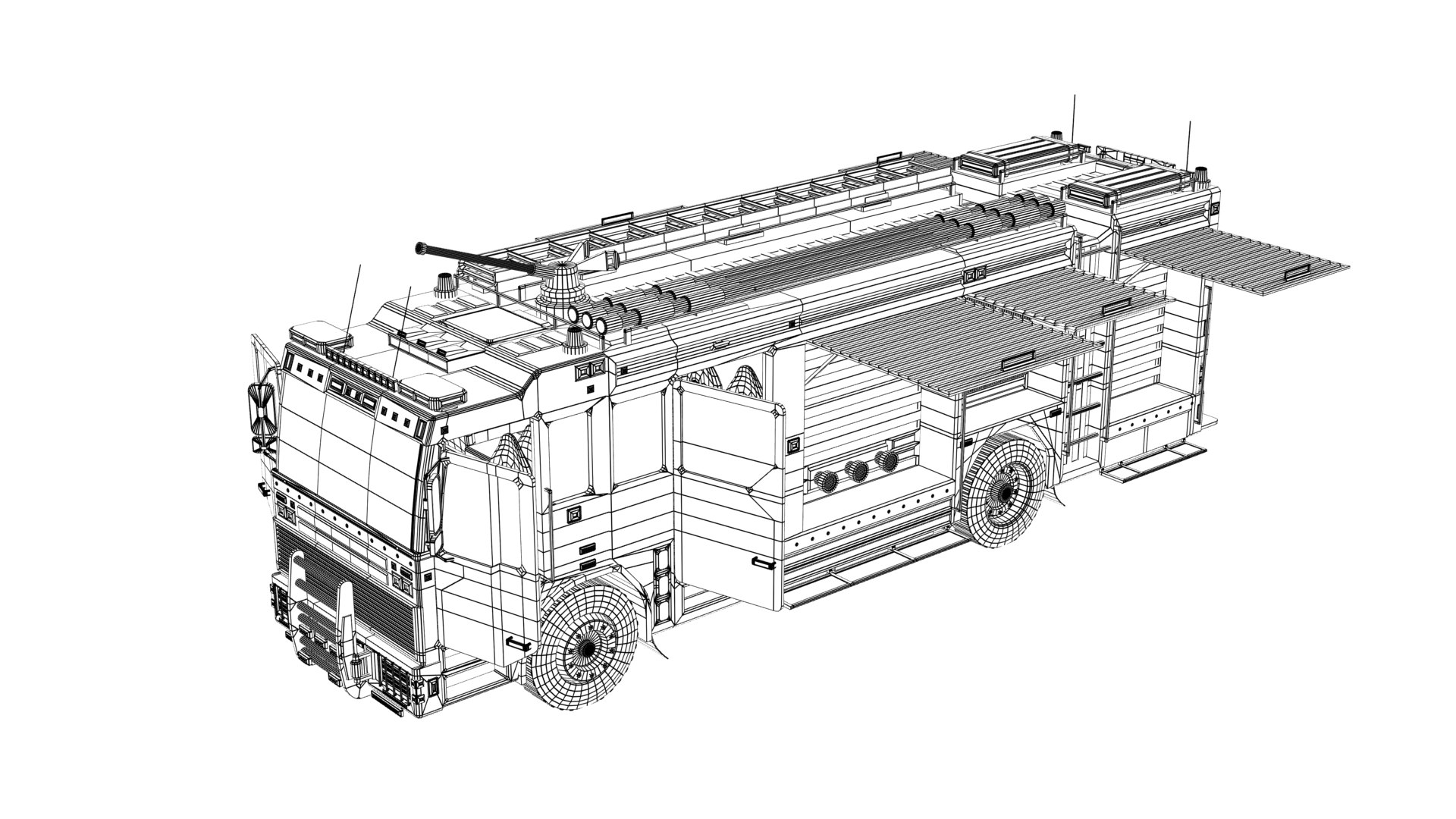 Euro Fire Truck Emergency Unit 3D Model - TurboSquid 1721451
