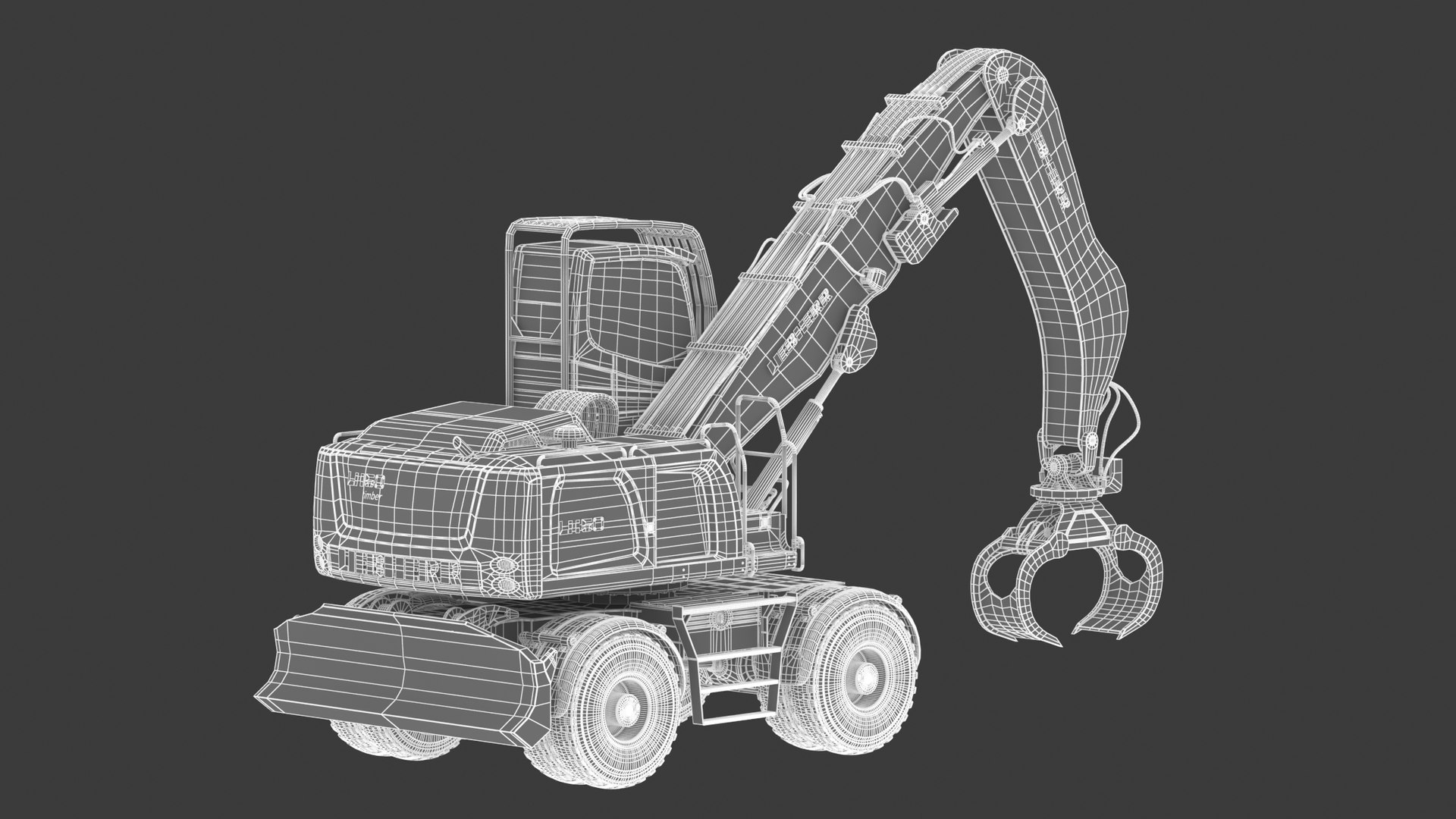 3D Liebherr LH 50 M Timber Litronic Model - TurboSquid 2363407