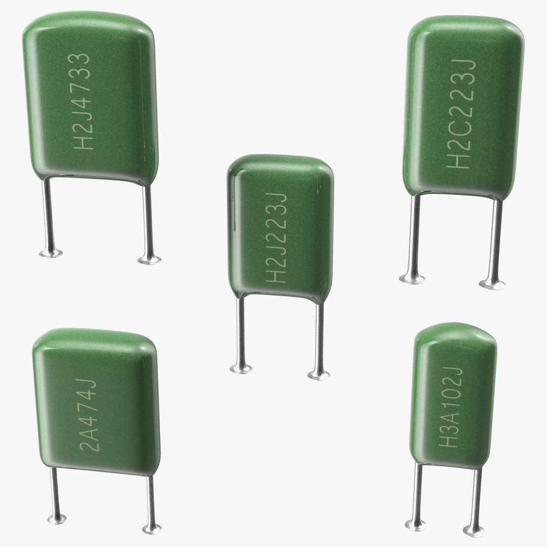Mylar polyester film capacitor 3D - TurboSquid 1669079