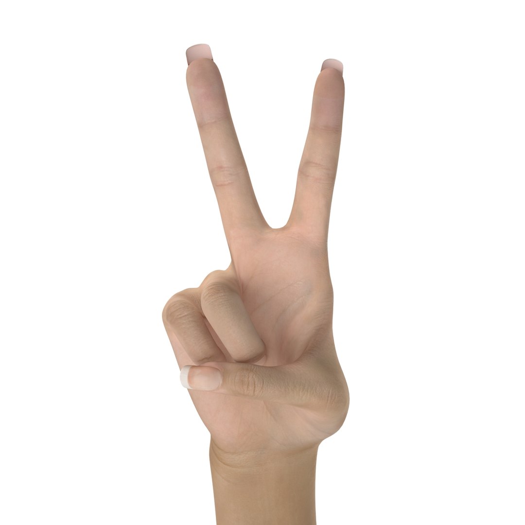 Female Hand 3 Rigged 3d Model