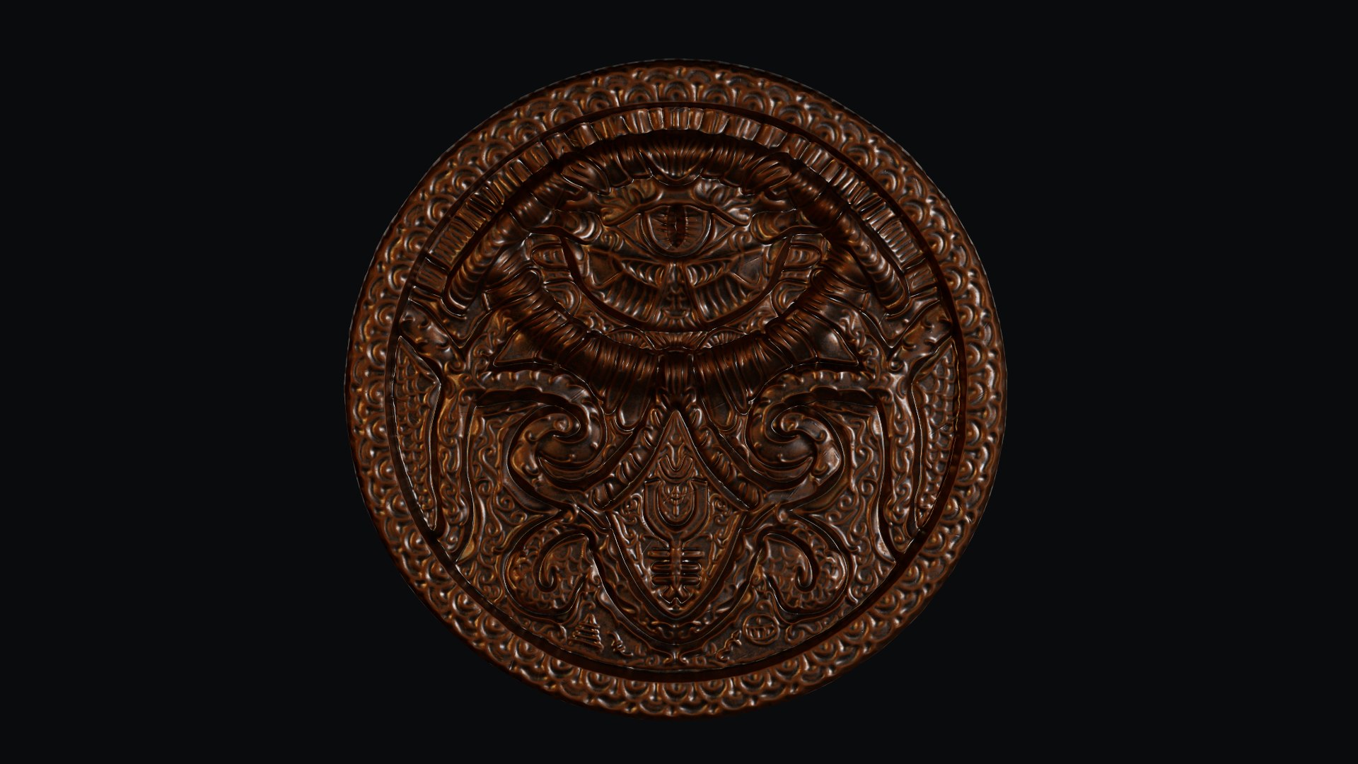 3D Cursed Creature Of The Deep Medal - TurboSquid 2123146
