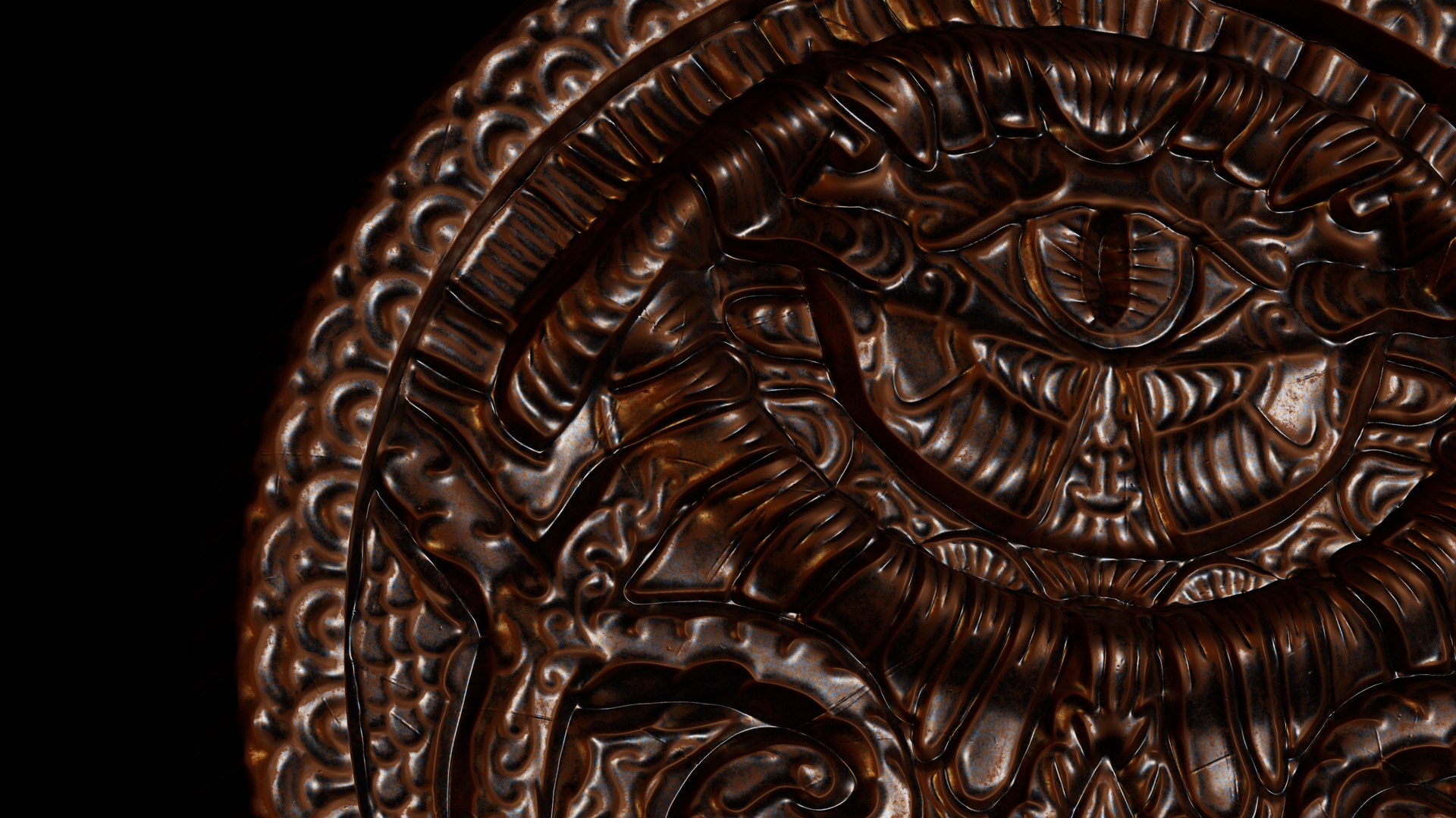 3D Cursed Creature Of The Deep Medal - TurboSquid 2123146