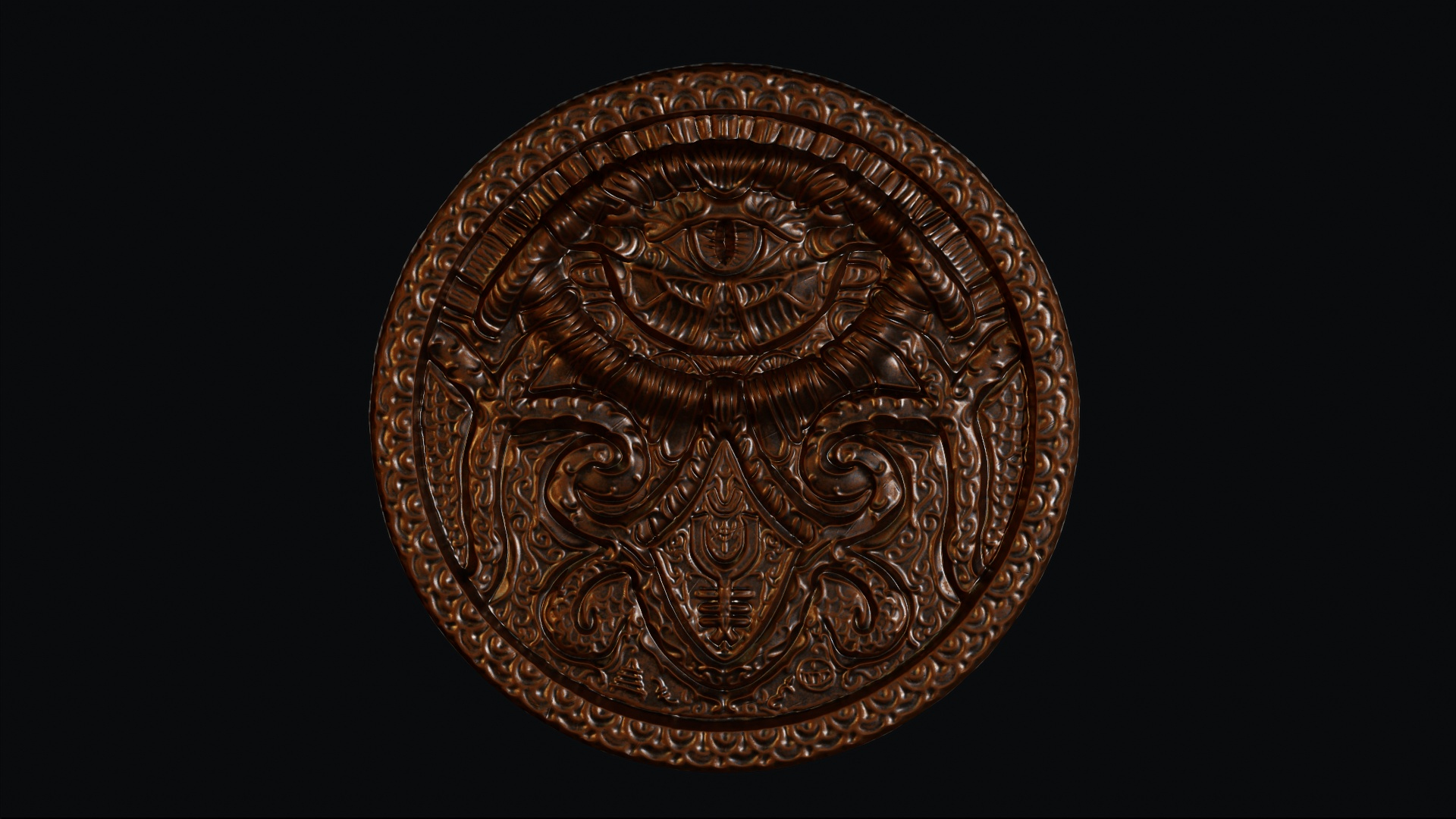3D Cursed Creature Of The Deep Medal - TurboSquid 2123146