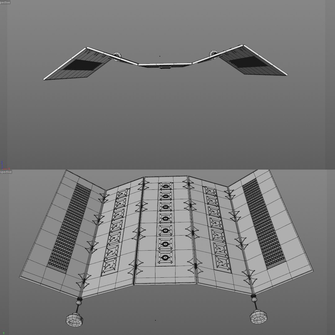 Cartoon Folding Screen Model - TurboSquid 1239309