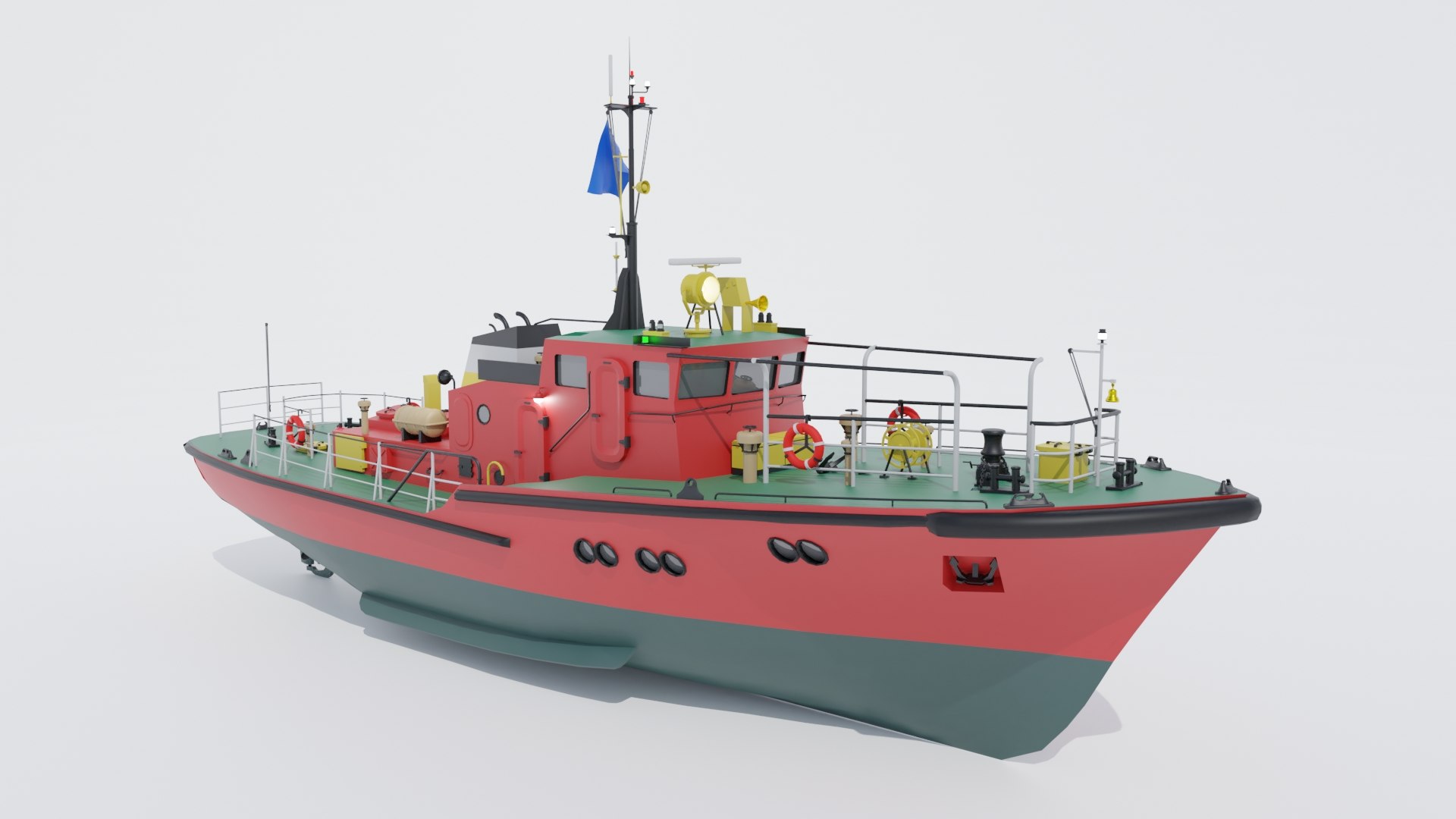 Pilot boat 3D - TurboSquid 1628725