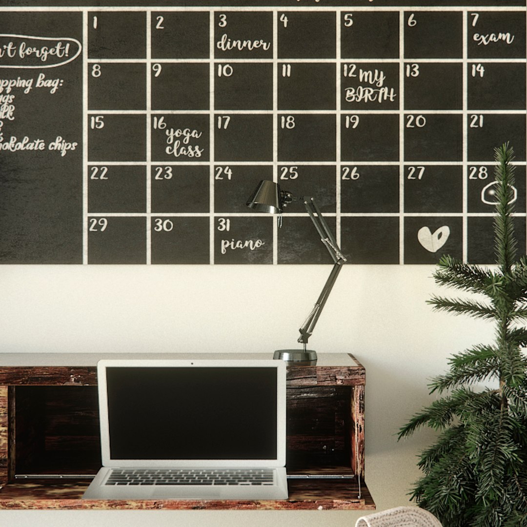 Calendar Notes 3D Model - TurboSquid 1246430